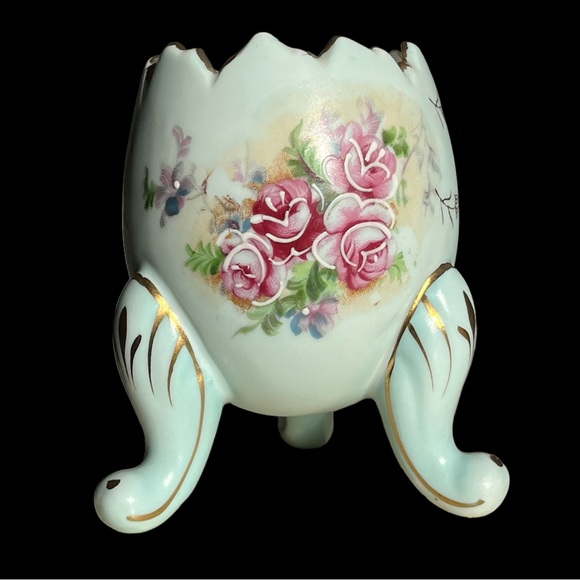 Inarco | Accents | Vintage Inarco Footed Egg Shaped Vase Hand Painted ...